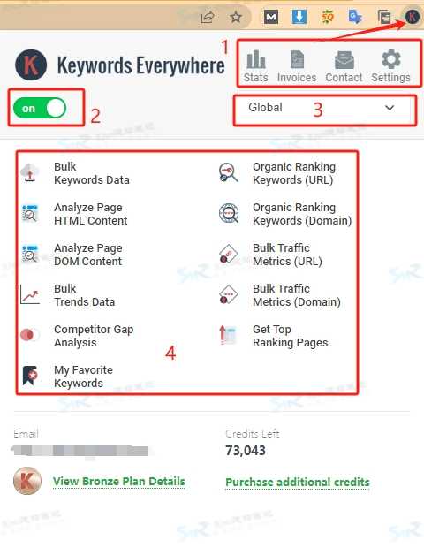 Keywords Everywhere教程：英文关键词调研工具使用完全指南