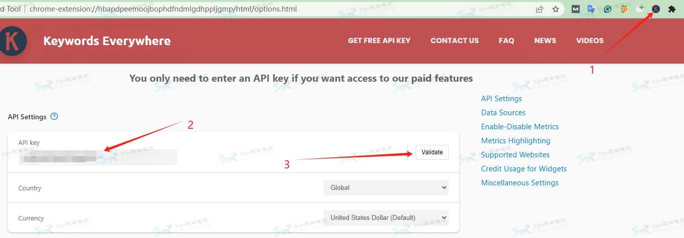 Keywords Everywhere教程：英文关键词调研工具使用完全指南